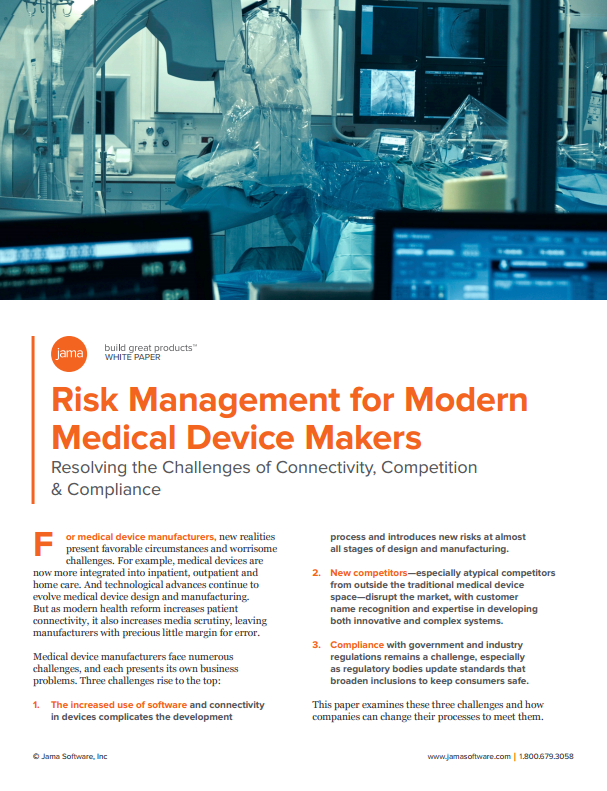 Whitepaper: Risk Management for Modern Medical Device Makers • Generis